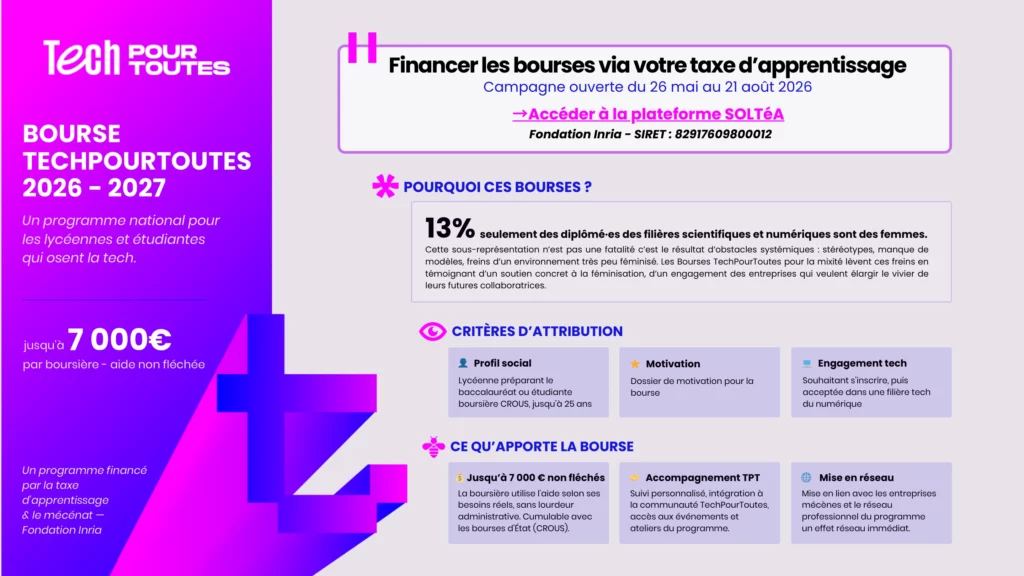 Taxe d'apprentissage : financez une boursière TechPourToutes ...